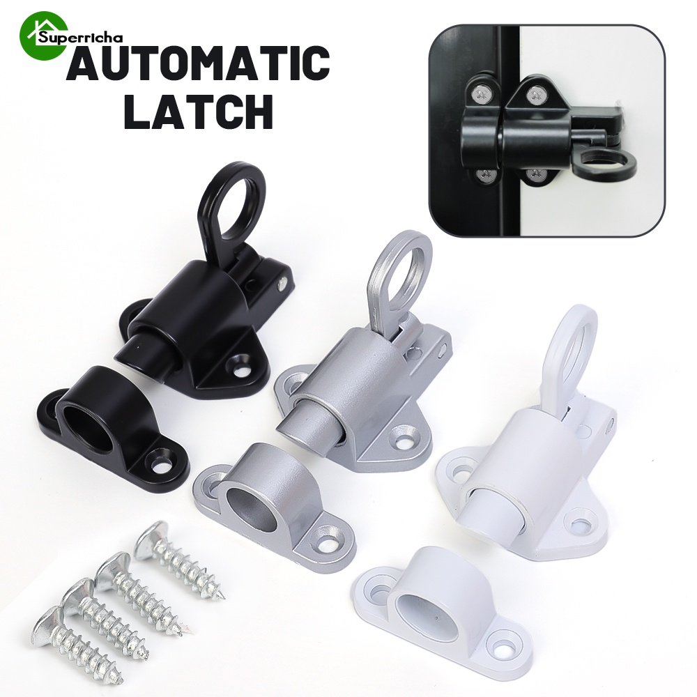 Self-Closing Security Bedroom Hasp Latches - Heavy Duty Aluminum Alloy ...