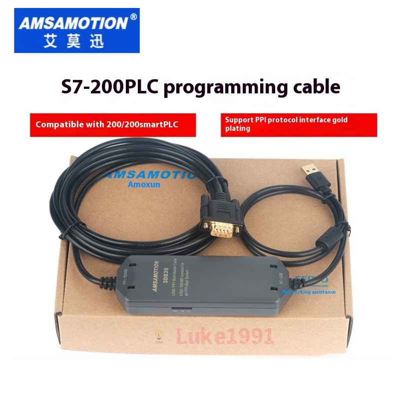 Amsamotion is suitable for Siemens S7-200PLC programming cable USB-PPI ...