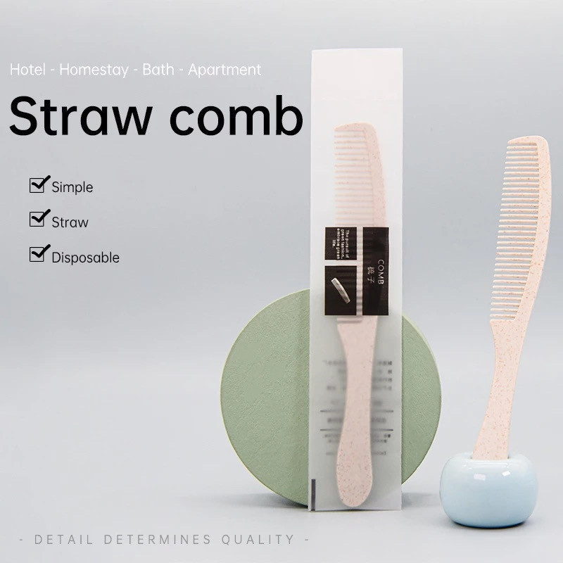 Individually Wrapped Combs for Hotel Soft White Banana Comb Straw Comb ...