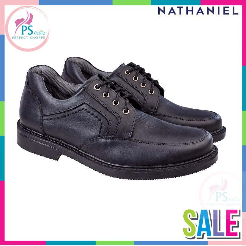 Natasha | Nathaniel Men's Black Shoes School and Office Shoes Laced up ...