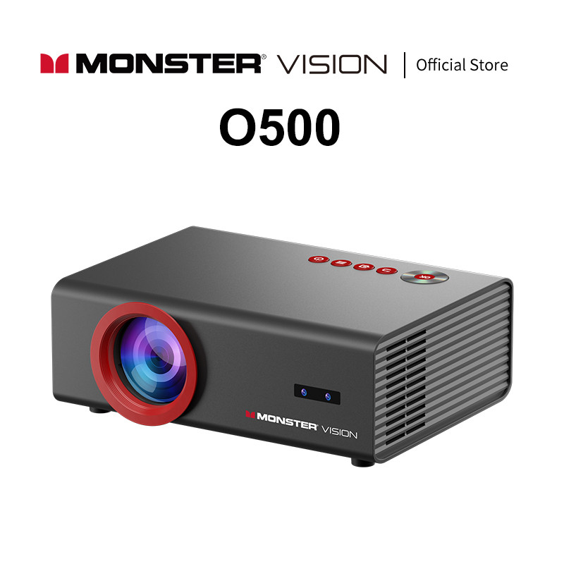 MONSTER O500 Android 1080P Full HD Projector Home Cinema 4K Decoding ...