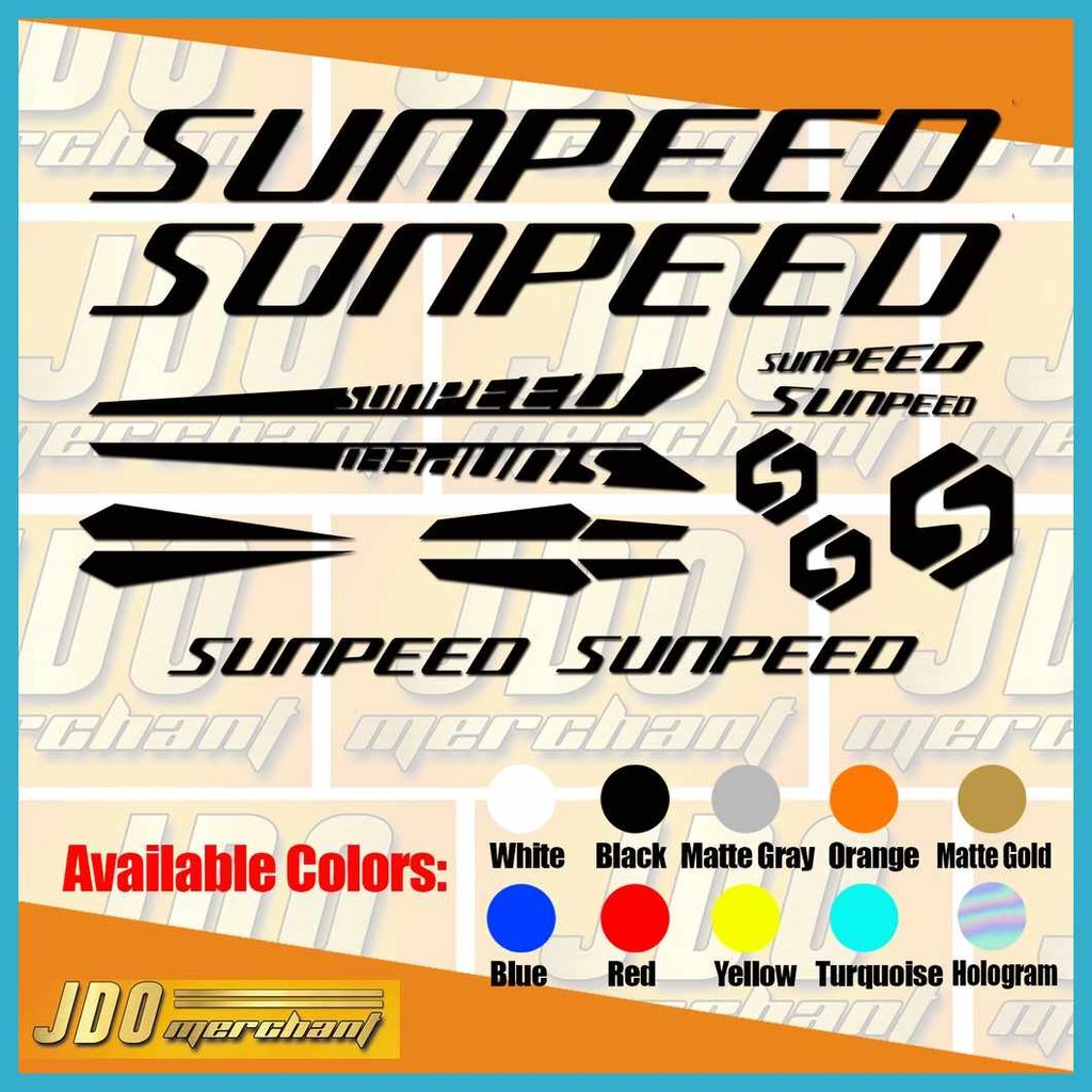 Sunpeed&Ga-bike#cN>Stickers}k)Sunpeed}kv)sticker}Os)Decals | Shopee ...