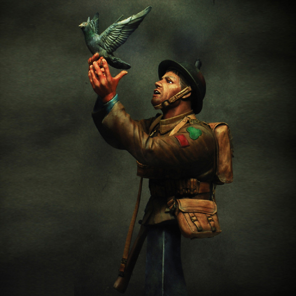 1/9 War Pigeon, Duke of Wellington's Regiment, Resin Model figure Bust ...