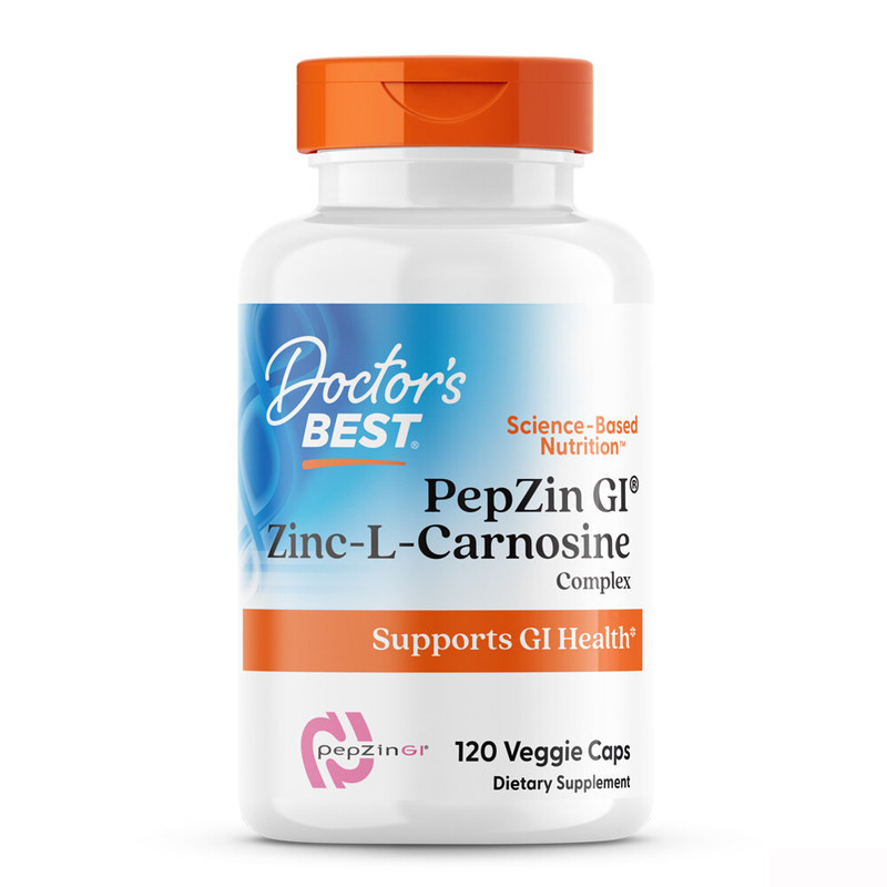 Doctor’s Best PepZin GI Zinc-L-Carnosine Complex 120 Veggie Caps ...
