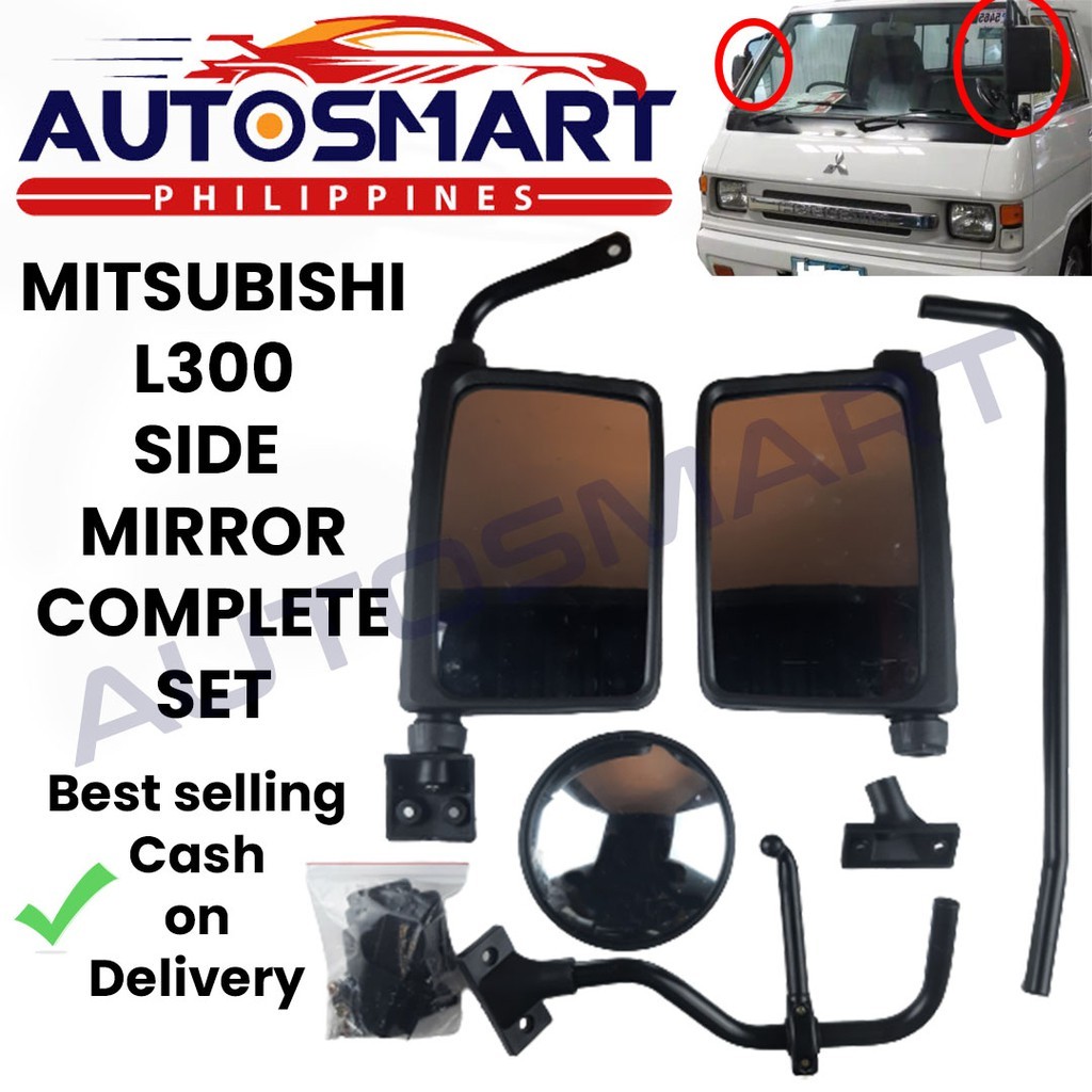 Mitsubishi L300 Big Side Mirror Complete Set | Shopee Philippines