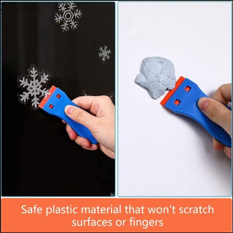 Zong Plastics Razor Scraper Tools with 10 Pieces Plastics Razor Blades ...