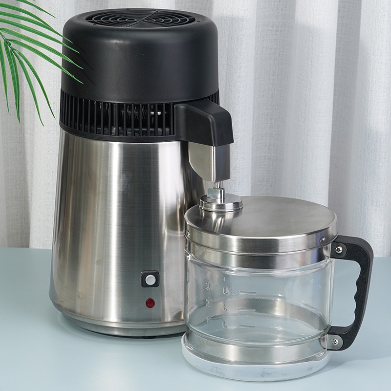 4L water distiller pure water filter stainless steel electric water ...