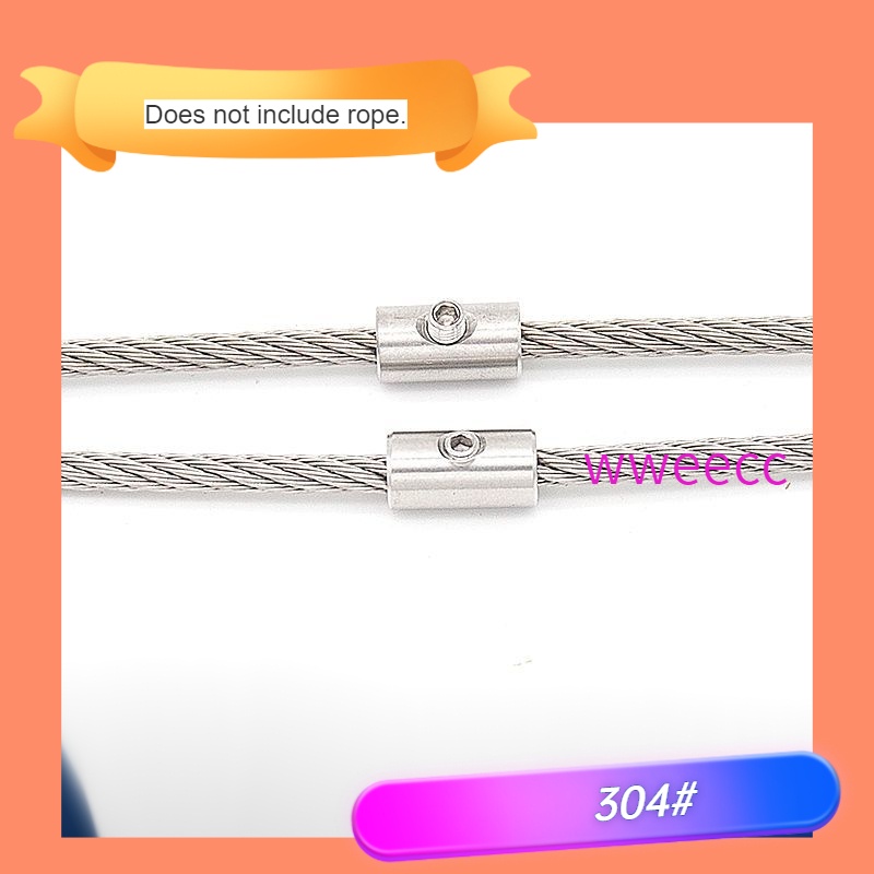 wec] column railing guardrail 304 stainless steel wire rope sheath ...