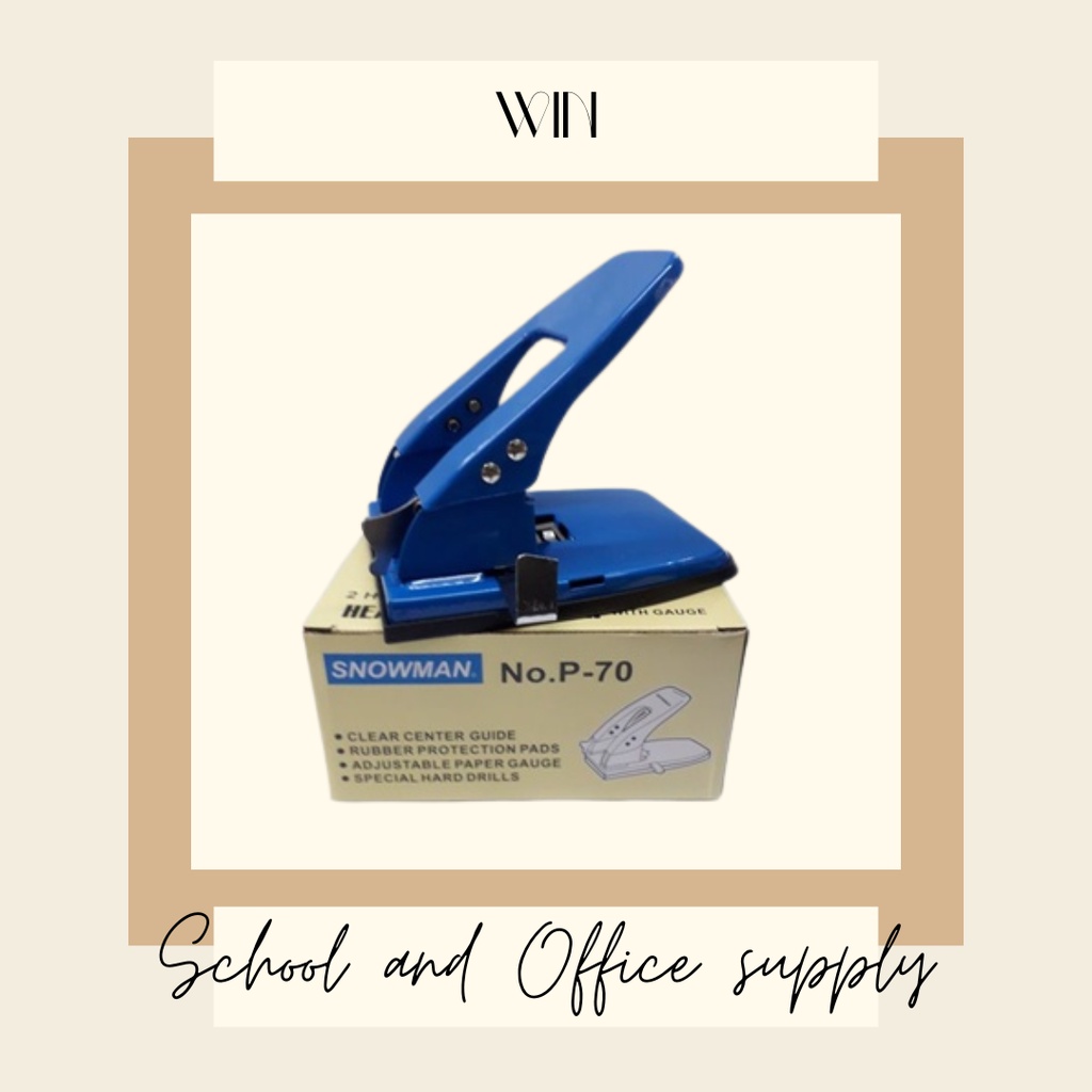 SNOWMAN 2 Hole Paper Puncher Heavy Duty | Shopee Philippines