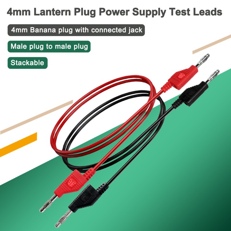 BST-070-JP 4MM Lantern Plug Power Test Wire Stacked Lantern Banana Plug ...