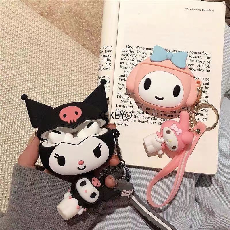 Cartoon Airpod Case Cute Cover Kuromi Melody Wireless Headset Case ...