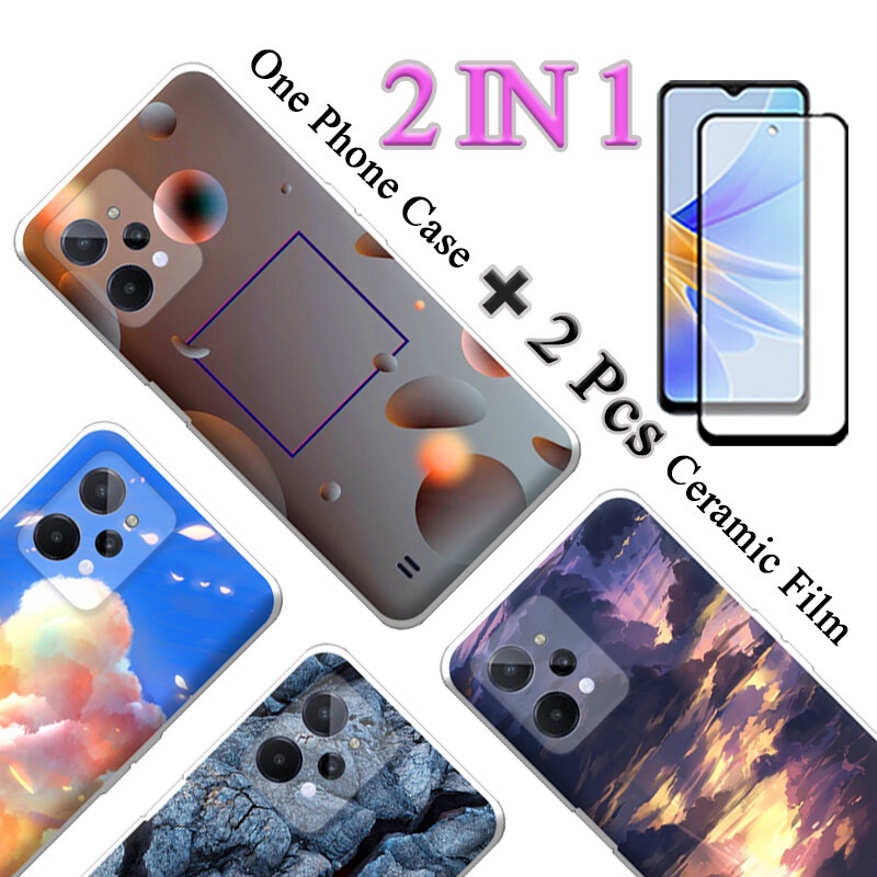 2 IN 1 Realme C31 4G Case Cute Phone Cover With Two Piece Curved ...