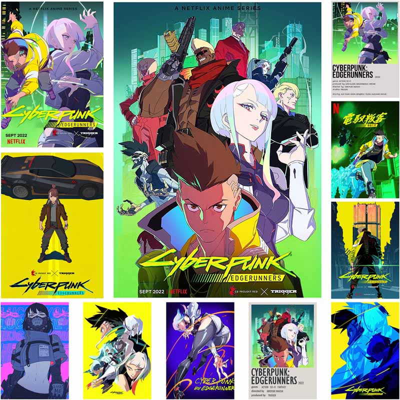 Cyberpunk Edgerunners Decorative Posters for Wall Decoration Home Art ...