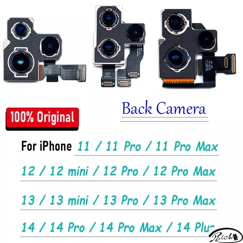 100% Original Tested Rear Big Back Camera Flex Cable Main Camera Module ...