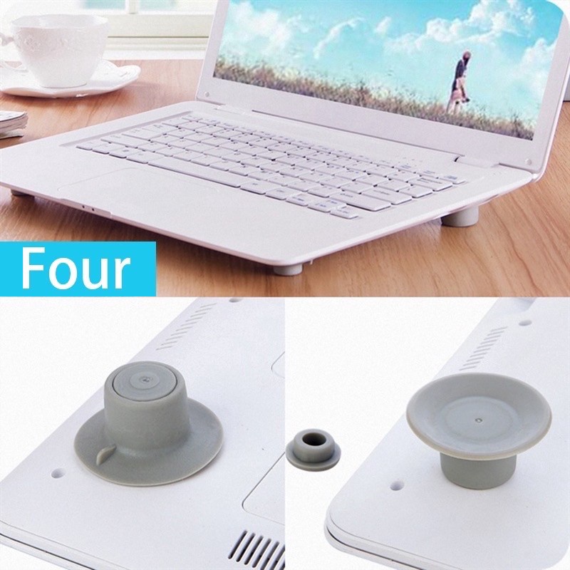 4Pcs Laptop Cooling Bracket Laptop Notebook Heat Reduction Cooling Pad ...