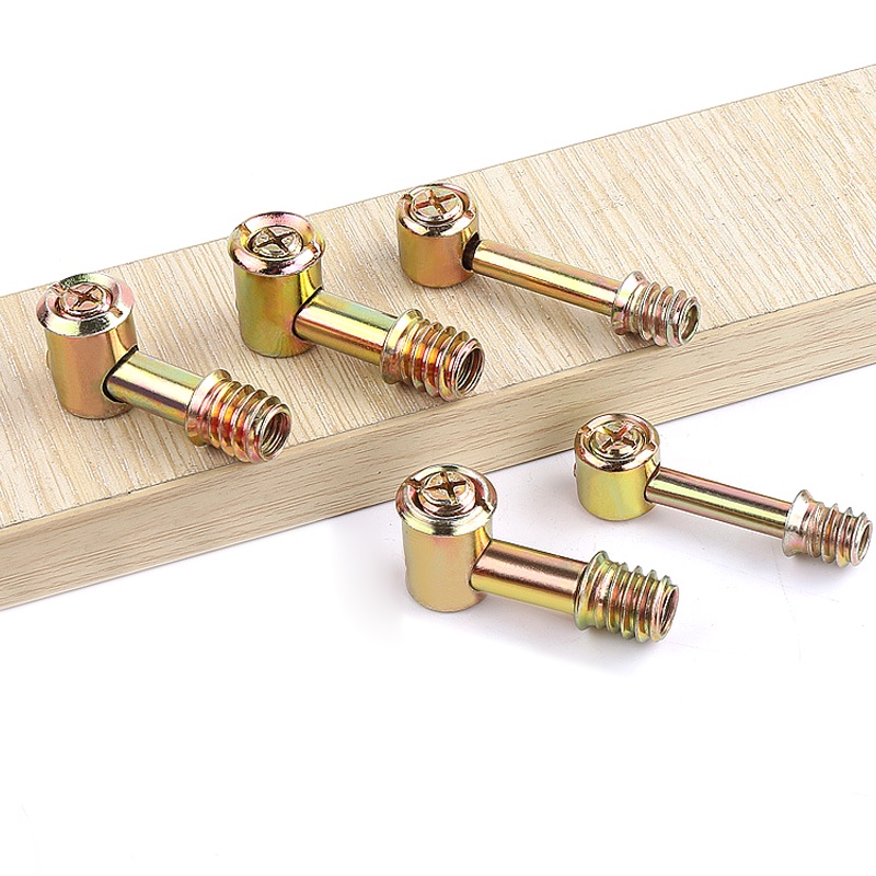 5Pcs/lot M6 M8 4 In 1 Furniture Bed Fastener Connecting Dowel Bolt ...