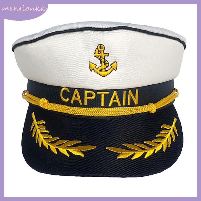 MENTION Captain s Hat Adult Yacht Admiral Hats Boats Skippers Ship Sailor Captain Costume Hat ...