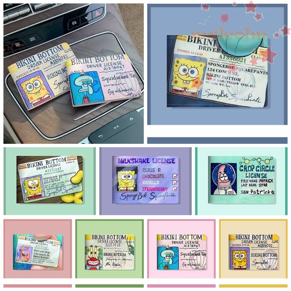 MALCOLM Cartoon Driver License Bag, PU Leather Squidward Tentacles ...