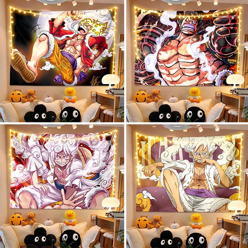 New One Piece Luffy background cloth room hanging cloth bedroom ...