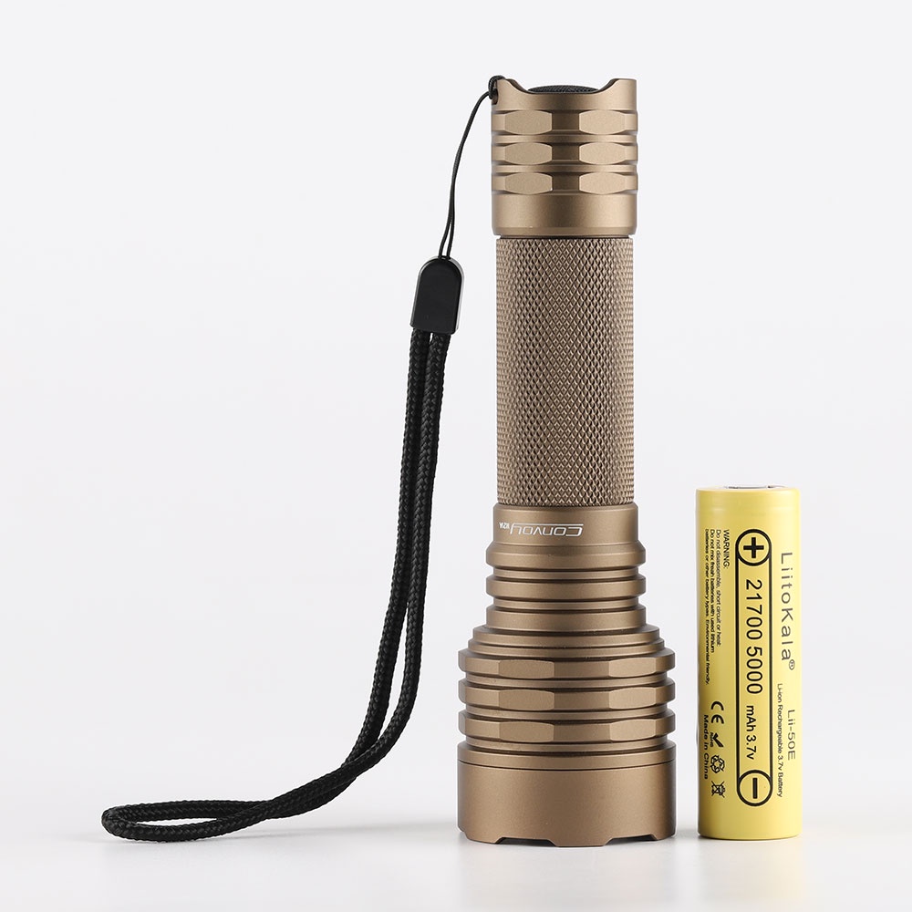 Convoy M21A 21700 flashlight 519A SST40 with 21700 battery inside ...