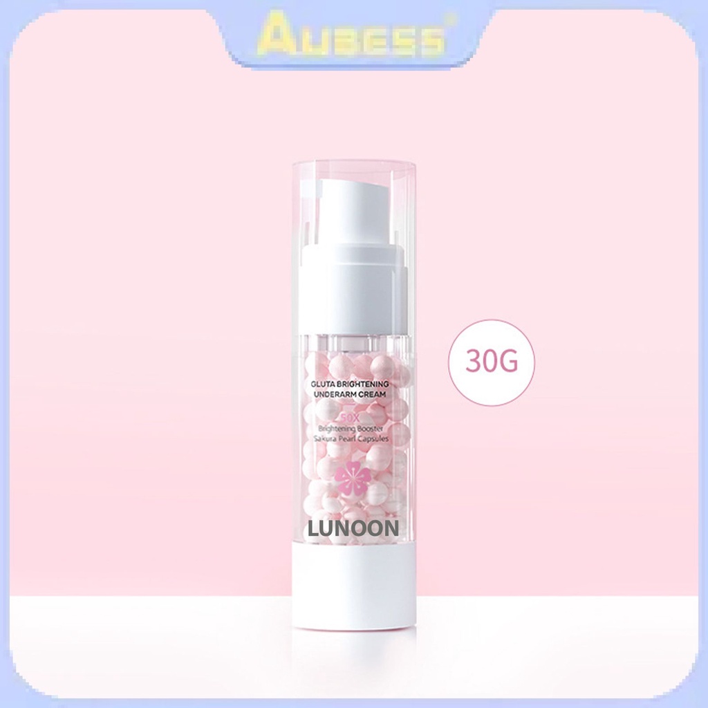 Lunoon Sakura Underarm Whitening Cream Body Lotion Pearl Capsules ...