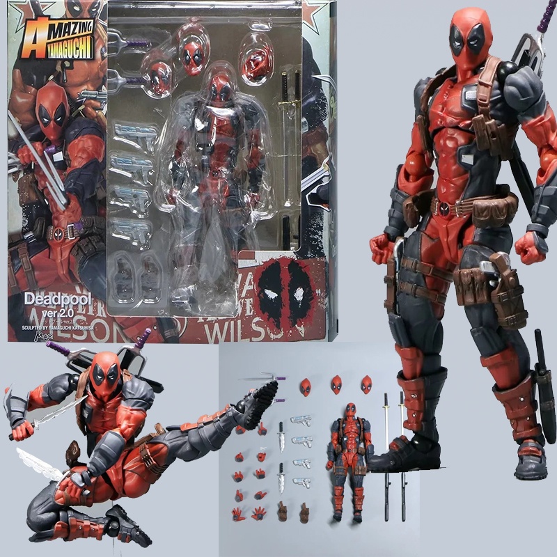 Revoltech Mafex Deadpool 025EX Figma Action Figure Movable Joint Model ...