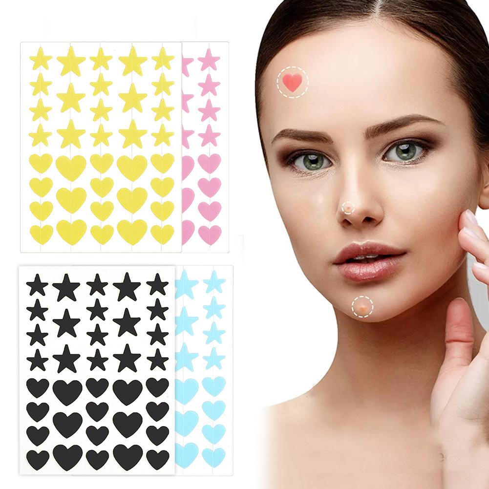 36pcs Love Heart Hydrocolloid Acne Patch Colorful Shaped Invisible