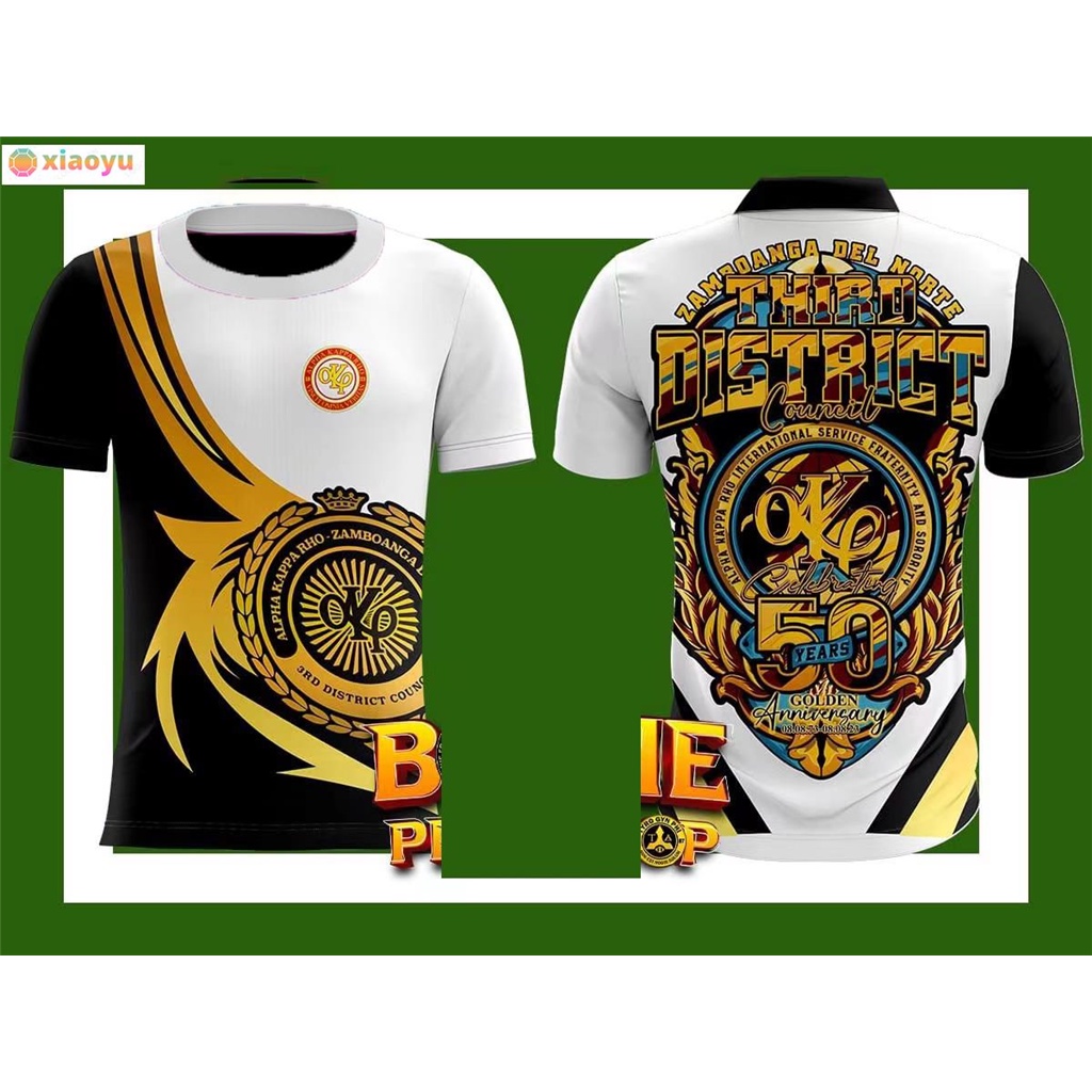 2024 AKP 50th Anniversary Frat Shirt Alpha Kappa Rho Full Sublimation T ...