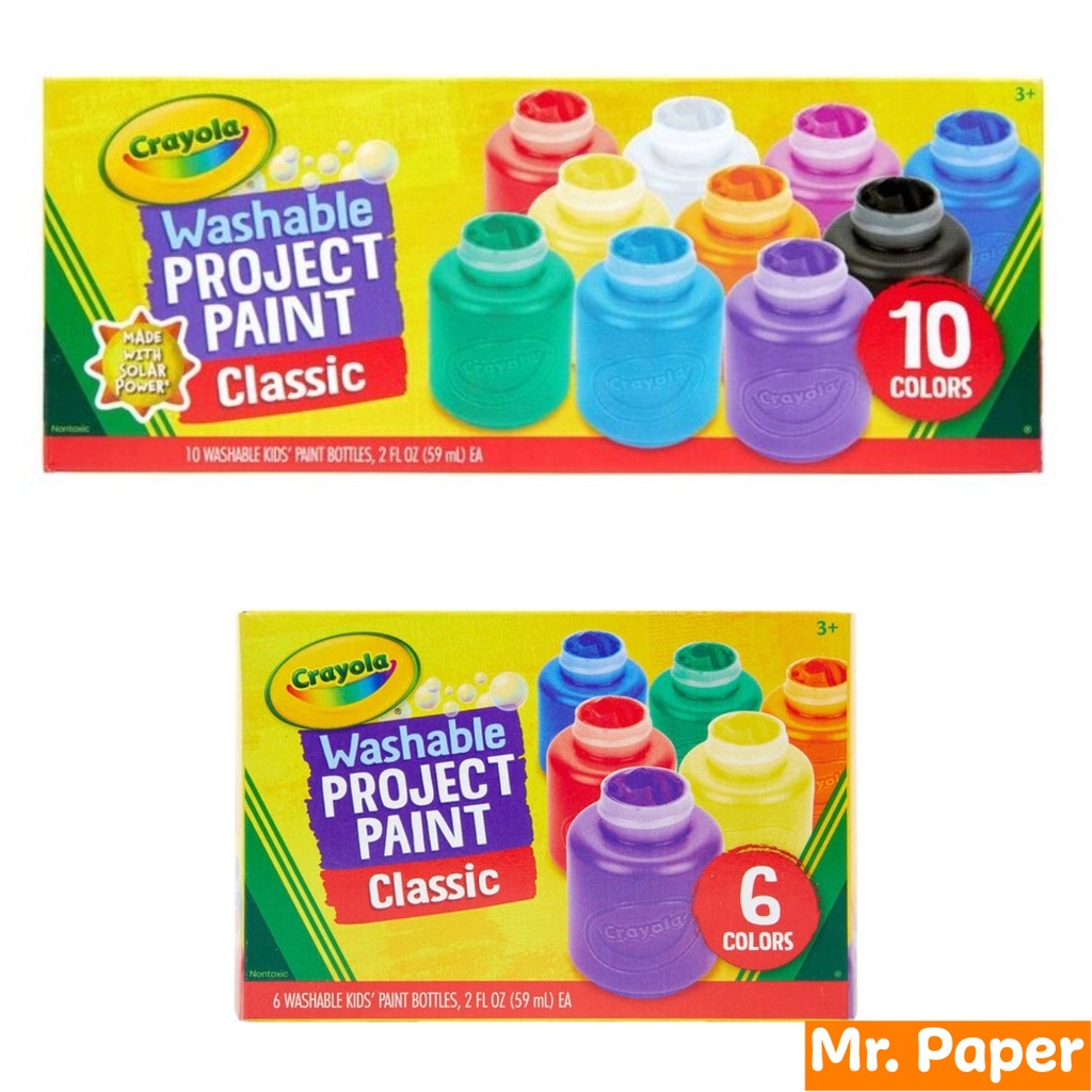 Crayola Washable Project Paint Classic | 6 Colors 10 Colors | Poster ...