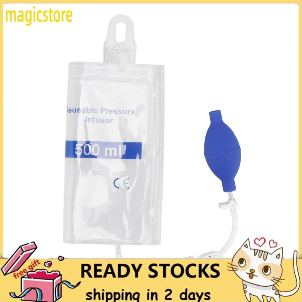Magicstore 500ml Pressure Infusion Bag Transparent Infuser For Patient ...