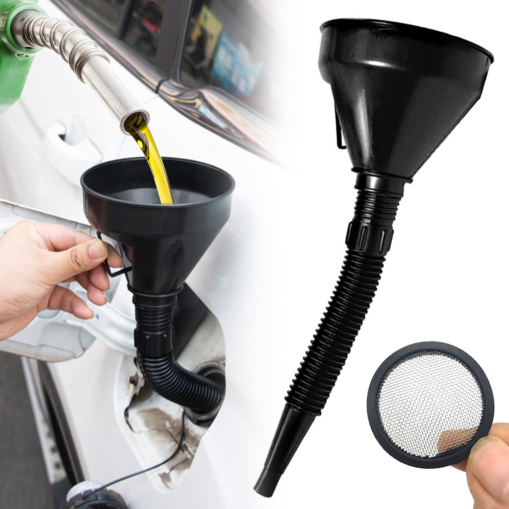 Refueling Funnel with Filter Motorcycle Gasoline Engine Car Motorcycle ...