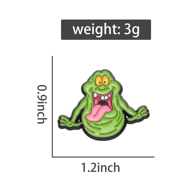 Slimer Ghost Brooch Horror Collector Pins Ghostbusters Slime Gift For ...