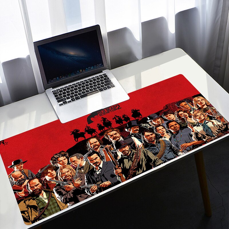 Red Dead Redemption 2 Gaming Keyboard Mouse Pad Pc Gamer Girl Desk Mat ...