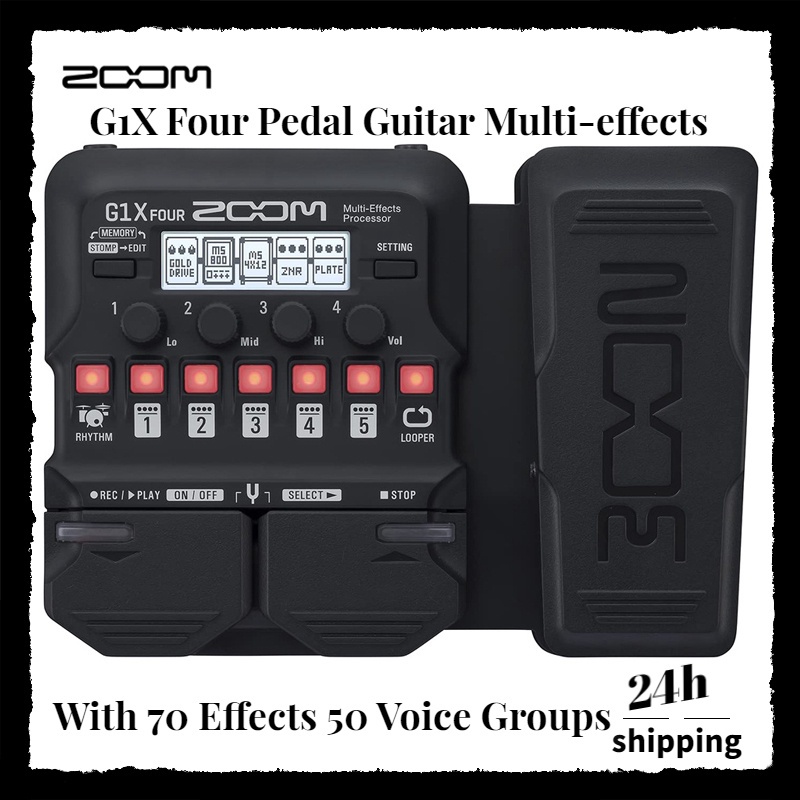 ZOOM G1X Four Pedal Guitar Multi-effects Processor With 70 Effects 50 ...
