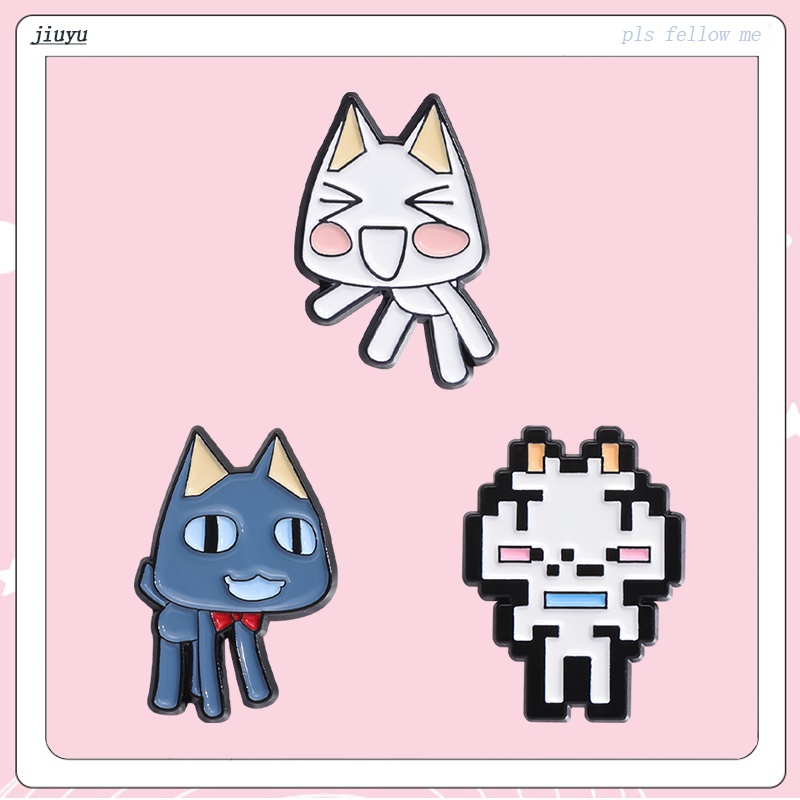 Toro Inoue Cat Badge Brooch Kawaii Pilot Enamel Pin Lapel Anime Pin ...