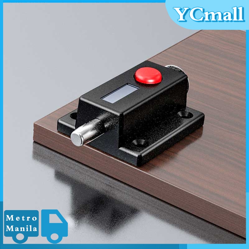 2pcs Automatic Latch Button Diy Furniture Hardware Home Safety Bolt ...