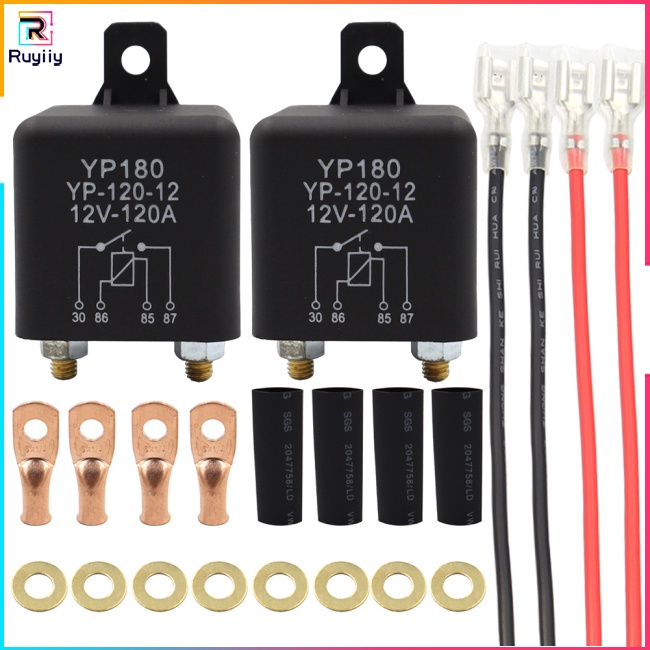 RU3 12v 120a Starter Relay Switch Kit With Terminal Gasket 4 Terminal ...