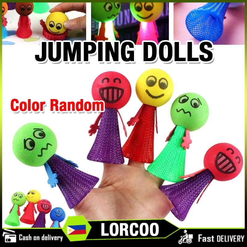 Baby Toys Bouncing Doll Cute Press it Jump Toys for Kids Emoticon ...