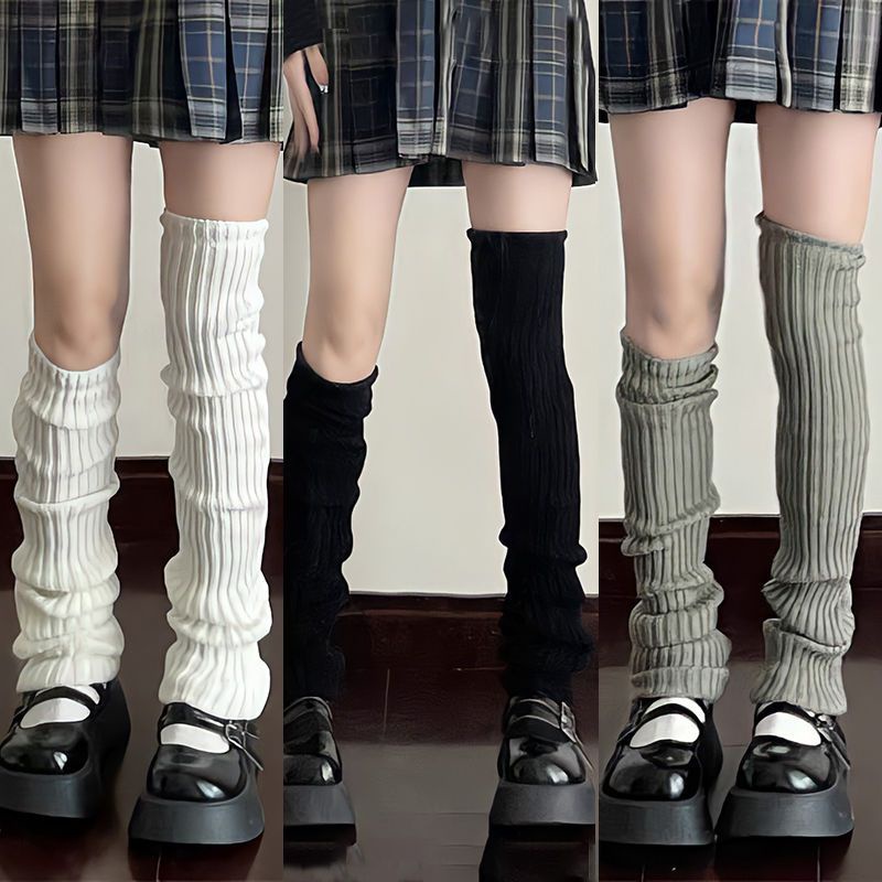 Korean Pop 70cm Over Knee Socks JK Uniform Leg Warmers Lolita Winter ...