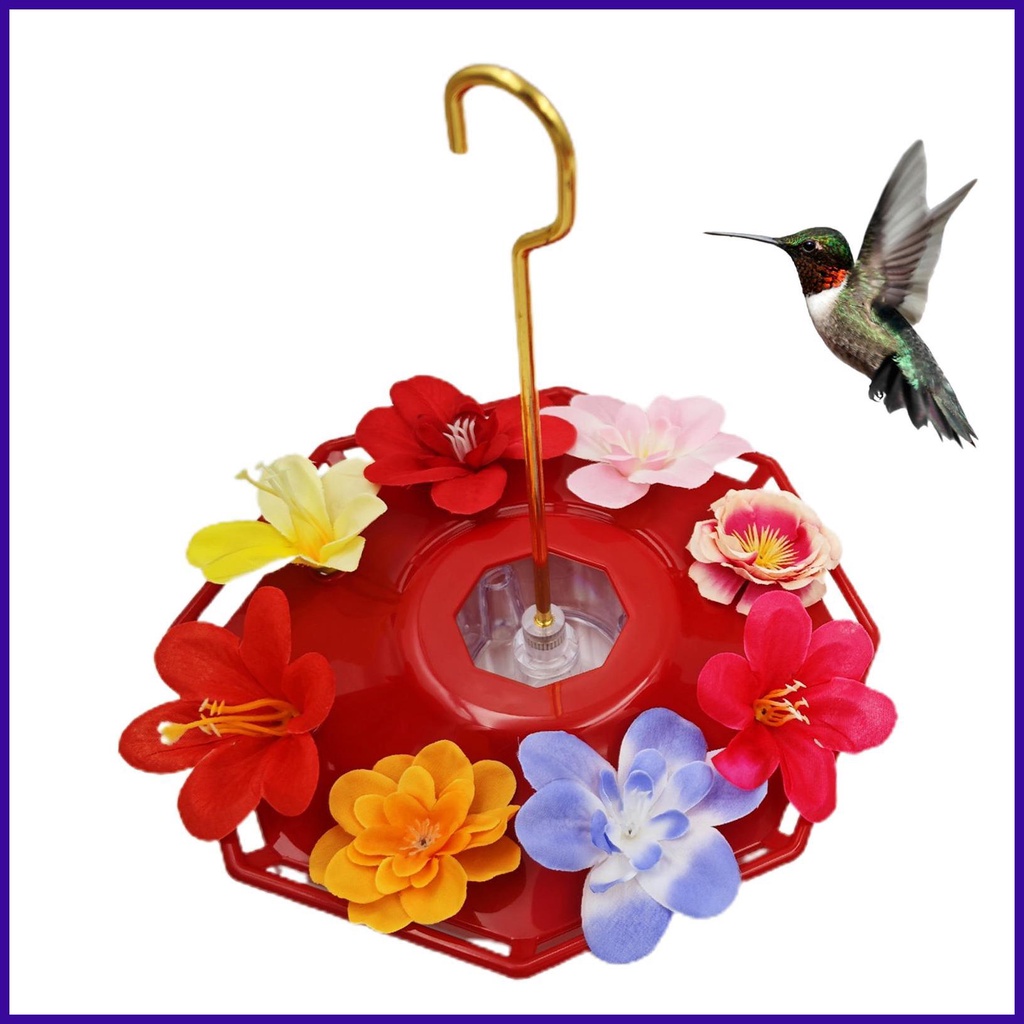 Hummingbird Feeder Round Hummingbird Water Feeder with 8 Feeding Ports ...
