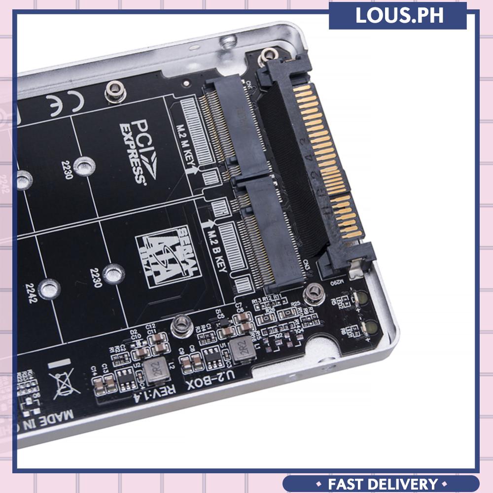 [lous.ph] M.2 SSD To U.2 Adapter Card M.2 NVMe SATA-Bus NGFF SSD To PCI ...
