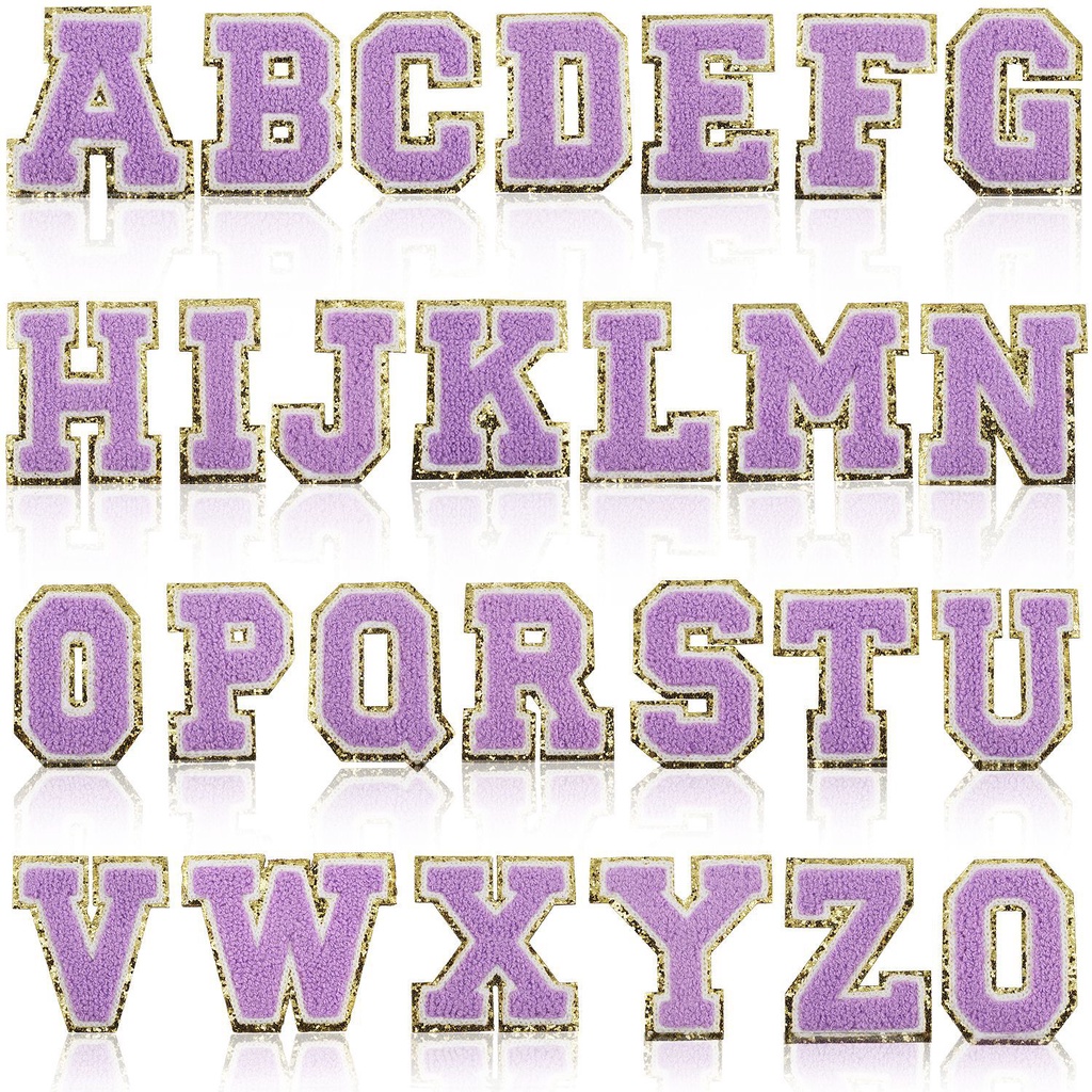 Pro Patch Store Purple Color System English Letter Series DIY ...