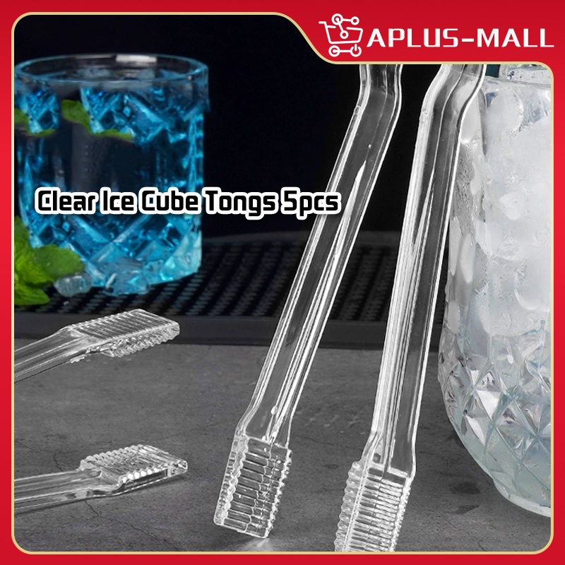 5pcs/set Plastic Serving Tongs Bar Ice Tong Clip Buffet Food Salad Clip ...