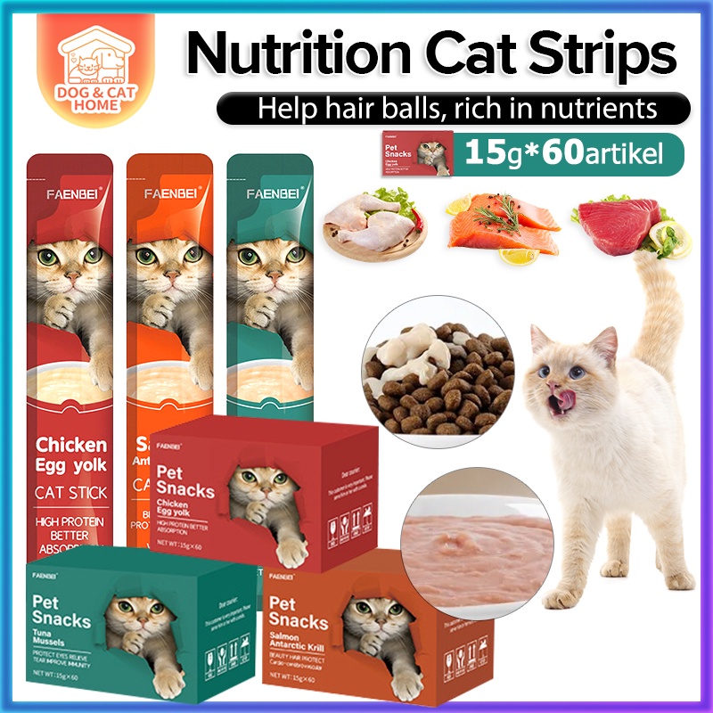 【Booster Pet Appetite】60Pcs/Box Cat treats High Quality Cat Wet Food ...