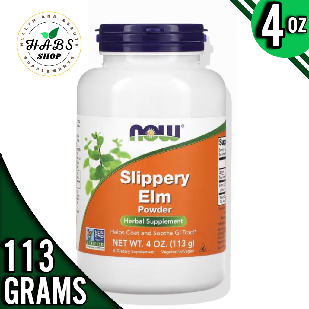 Now Foods, Slippery Elm, Powder, 4 oz (113 g) | Shopee Philippines