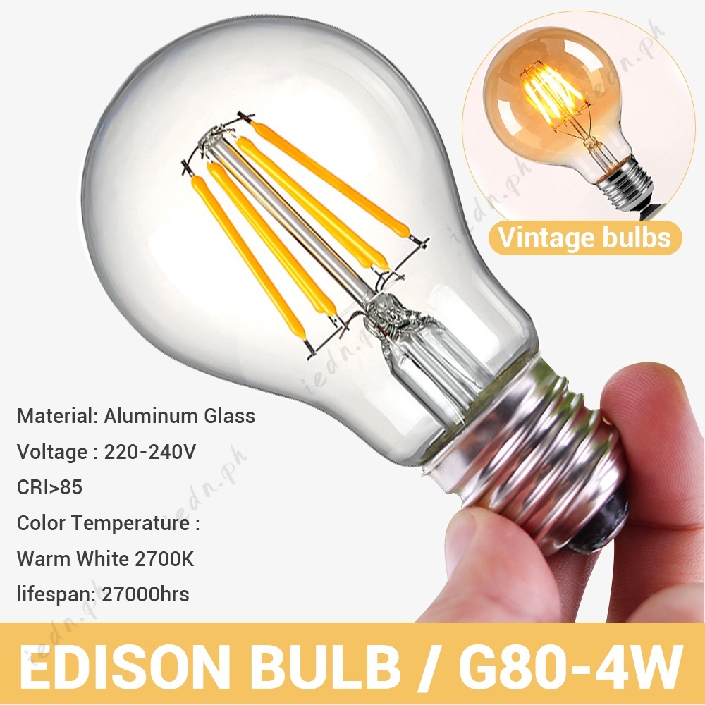 LED Edison Bulb Filament Bulb E27 Light Bulb Retro Bulb Vintage Lamps ...