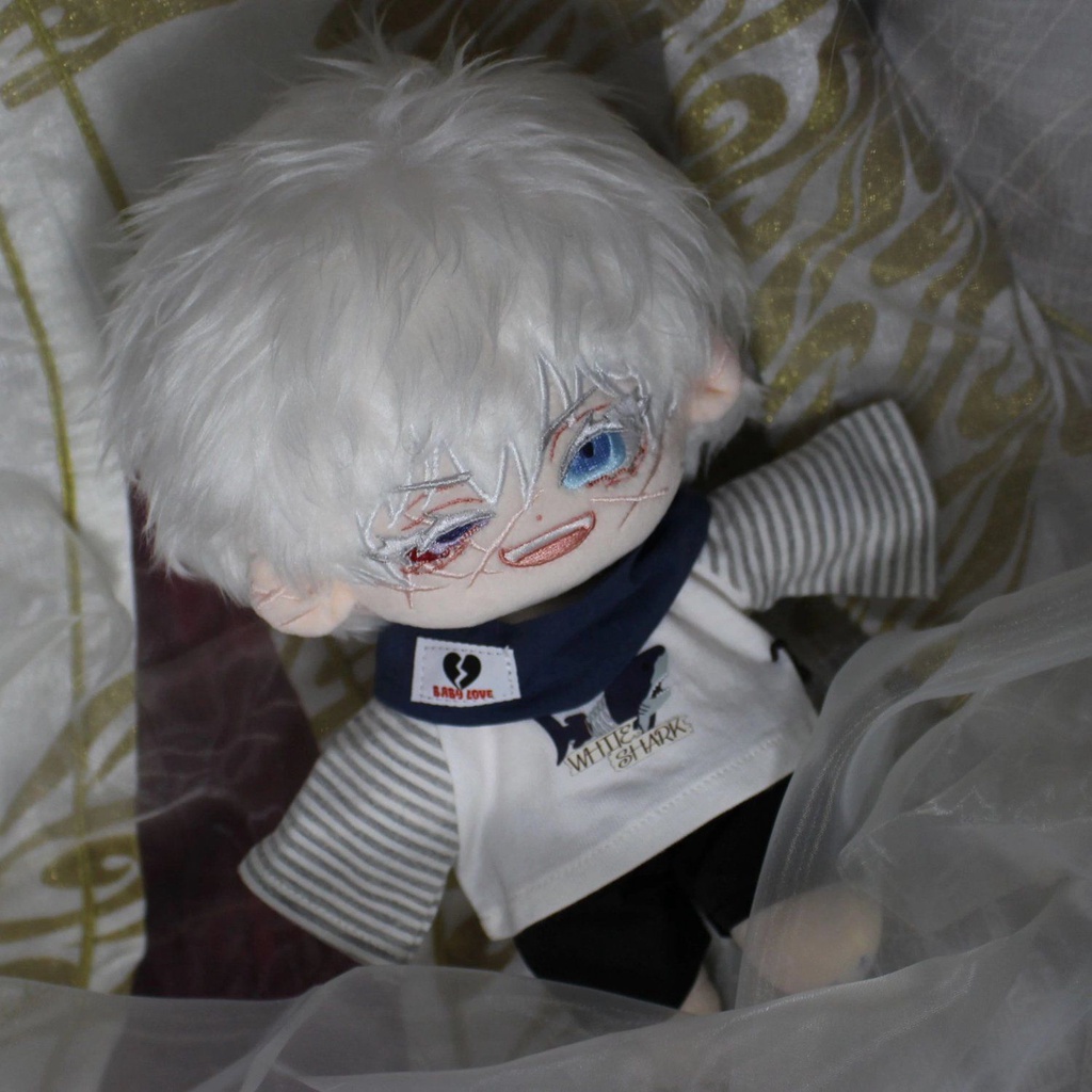 20CM Doll Jujutsu Kaisen Gojou Gojo Satoru Plushie Plush Doll Cotton ...