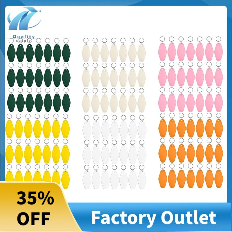 Superb 24 Pcs Vintage Motel Keychain DIY Blank Hotel Keychains Heat ...