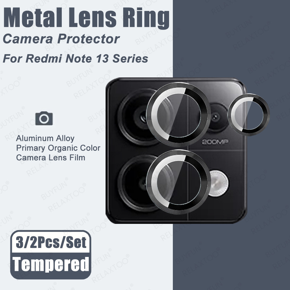 A Set Alloy Metal Lens Glass Ring Cover For Xiaomi Redmi Note 13 Pro 5G ...