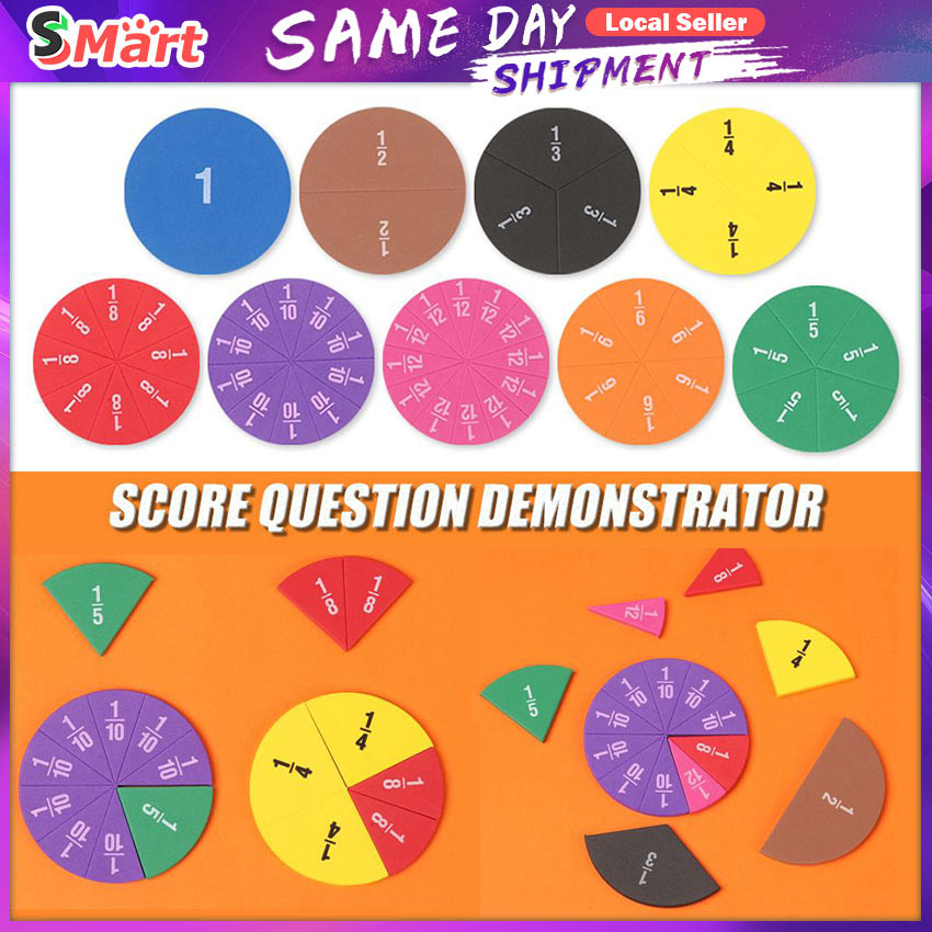 Addition Subtraction Fractions Instrument Round EVA Math Teaching Aids ...